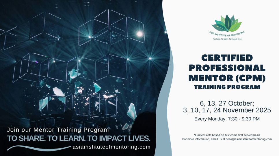 Certified Professional Mentor (CPM) Training Program October-November ...